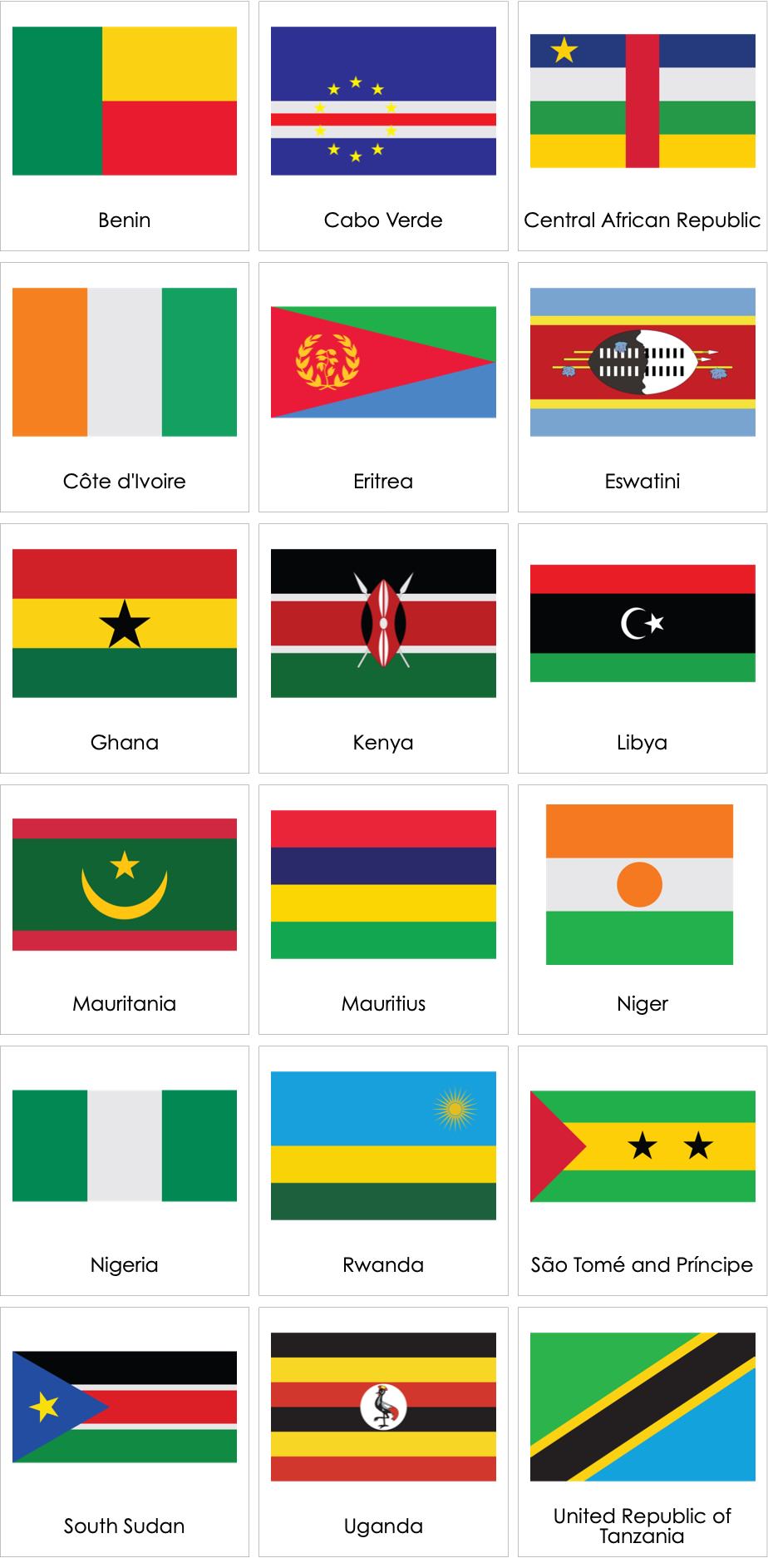 Flags Of African Countries 03 AMI Digital